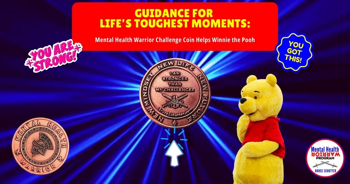 Mental Health Warrior Challenge Coin Strength and Guidance | Mental ...