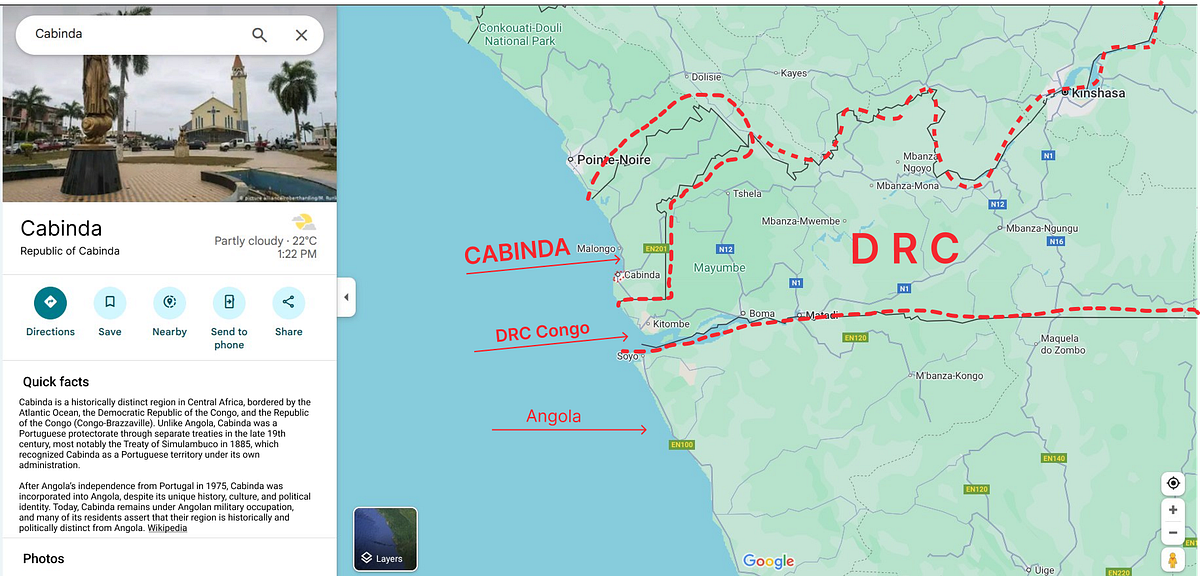 Erased from the Map: Google, Cartography, and Cabinda’s Invisible ...