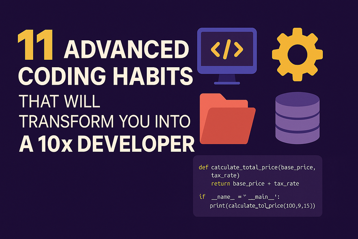 11 Advanced Coding Habits That Will Transform You Into a 10x Developer 🚀 | by Learn To Code ...