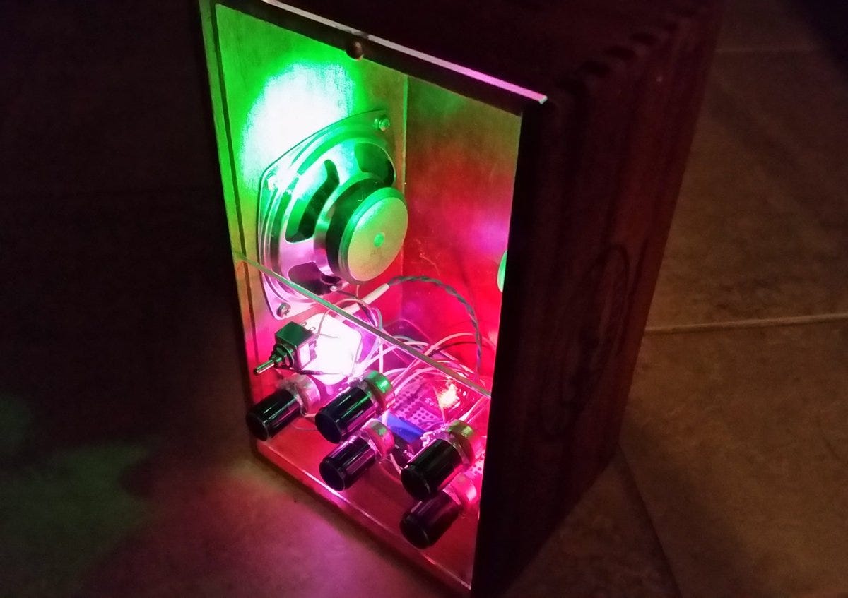 A Custom RGB-Lit Arduino Synthesizer Makes a Perfect Gift | by Cameron ...