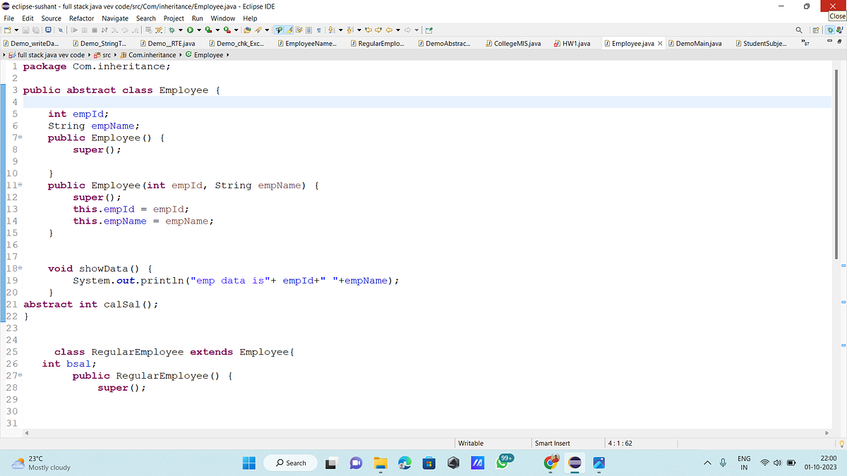 Abstract Class in Java. An instance of an abstract class can… | by ...