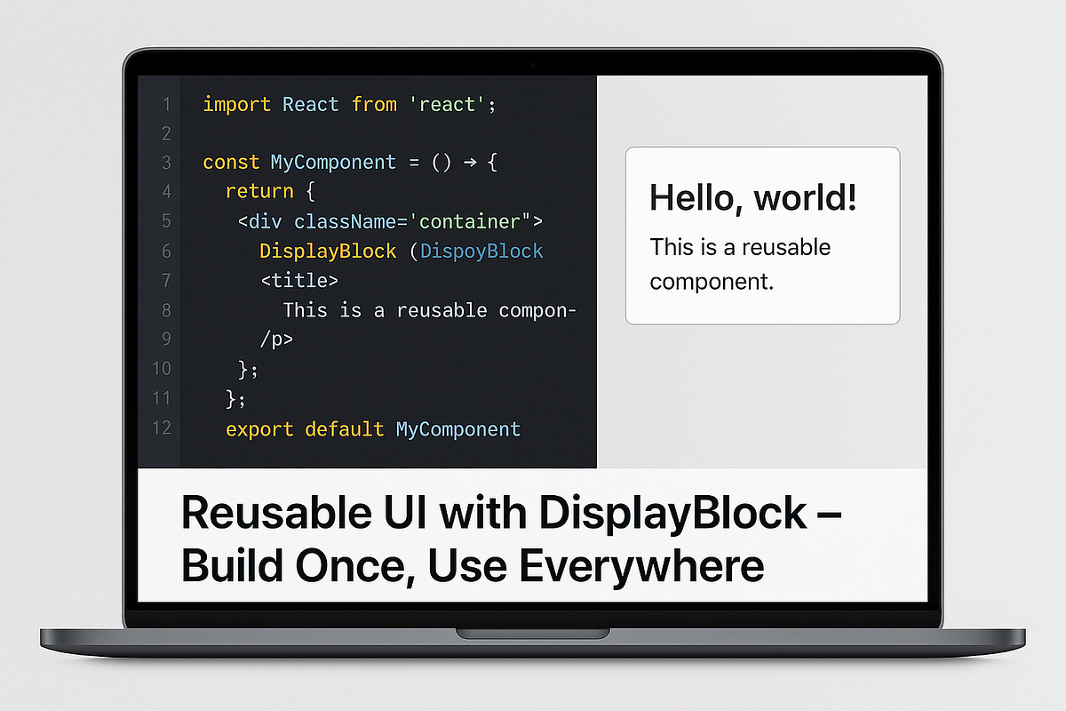 ReacMastering displayBlock Components: A Practical Guide to Custom Reusable UI in React | by ...