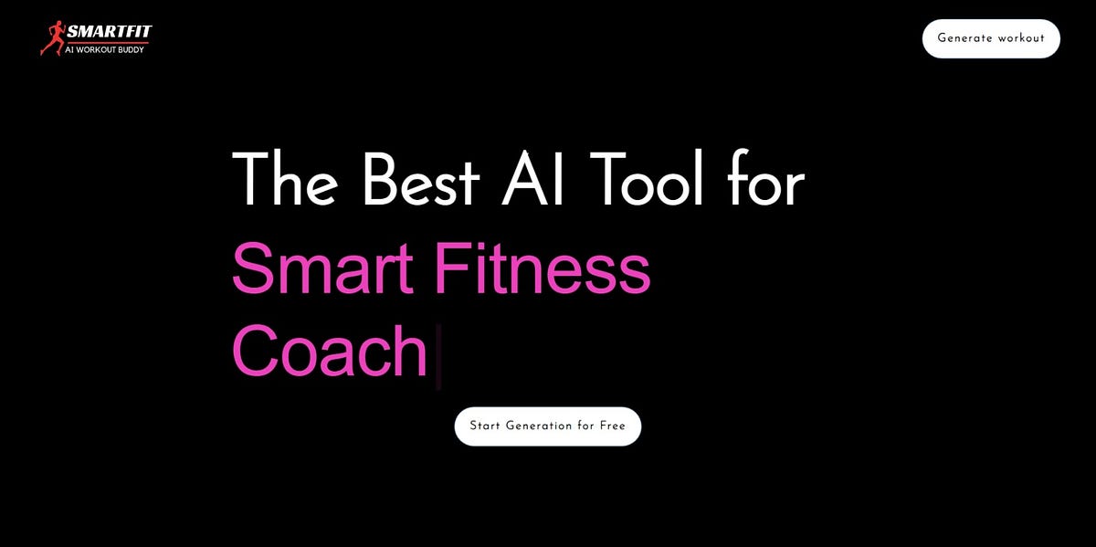 SmartFit | An AI-Powered Workout Website - Manish Tiwari - Medium