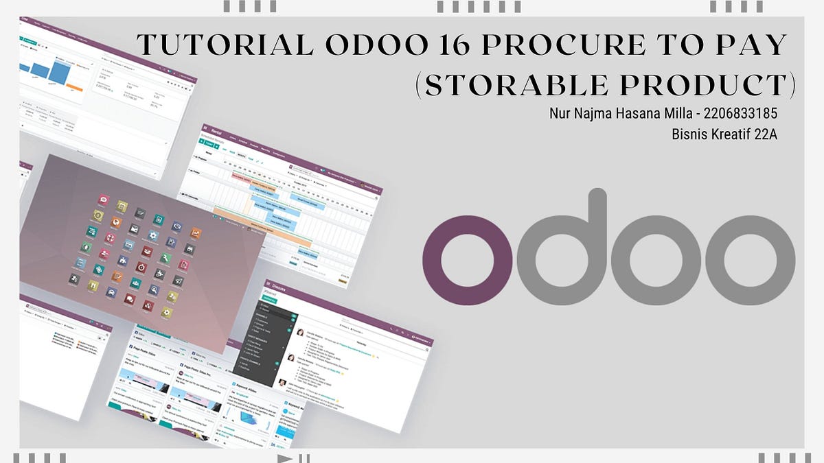 [Odoo 16] Tutorial Procure to Pay(Storable Product) | by Nur Najma ...