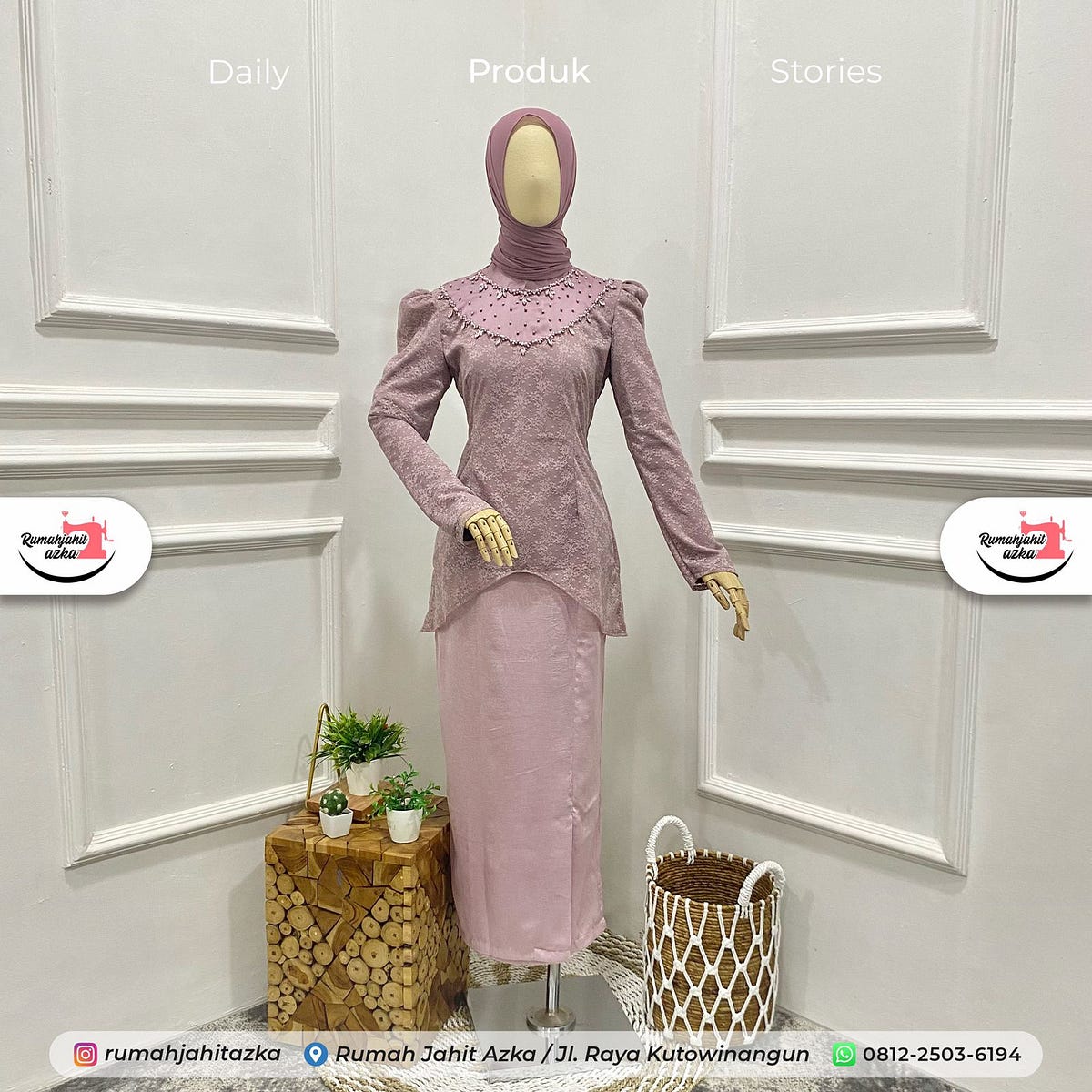 Sraimbit Baju Kebaya Keluarga Rumah Jahit Azka - Rumah Jahit Azka - Medium