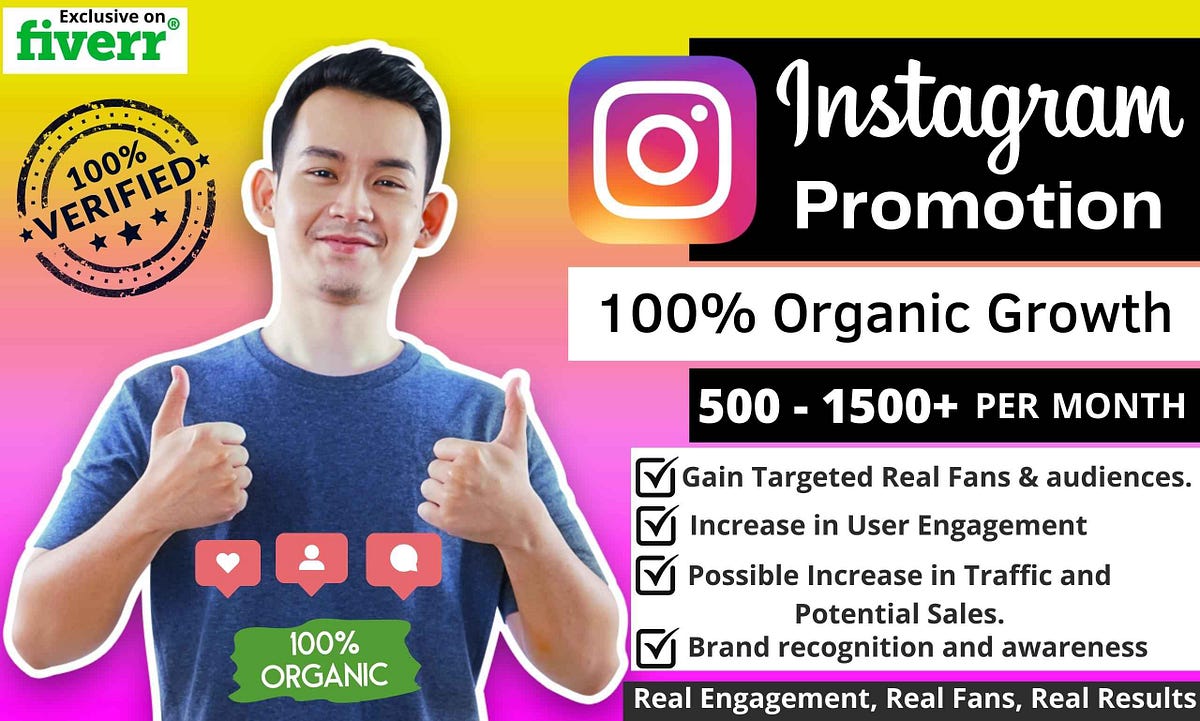 I will do instagram marketing and promotion for fast organic growth ...
