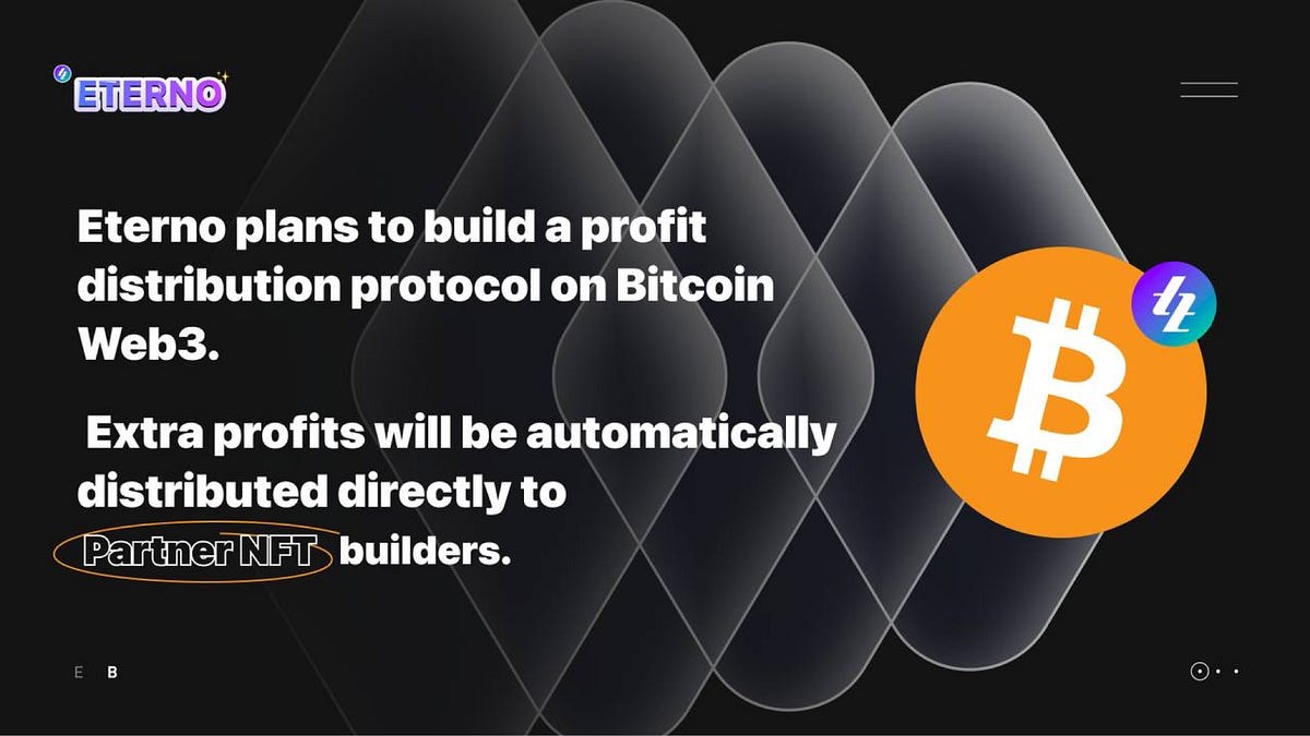 Eterno plans to build a profit distribution protocol on Bitcoin Web3 ...