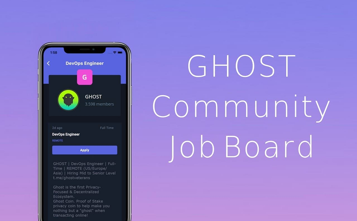 Ghost Community Job Board. Help Ghost complete it’s mission one… | by Ghost | Medium