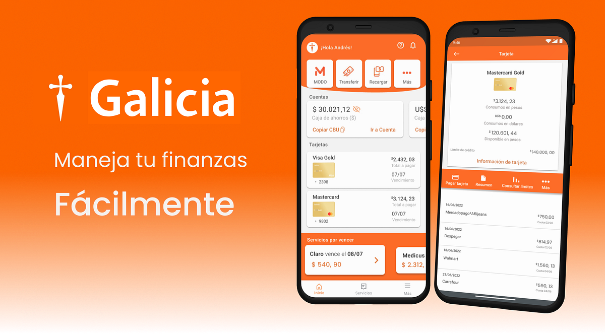 UX Case Study: App Banco Galicia- Meneja tus finanzas fácilmente. | by ...