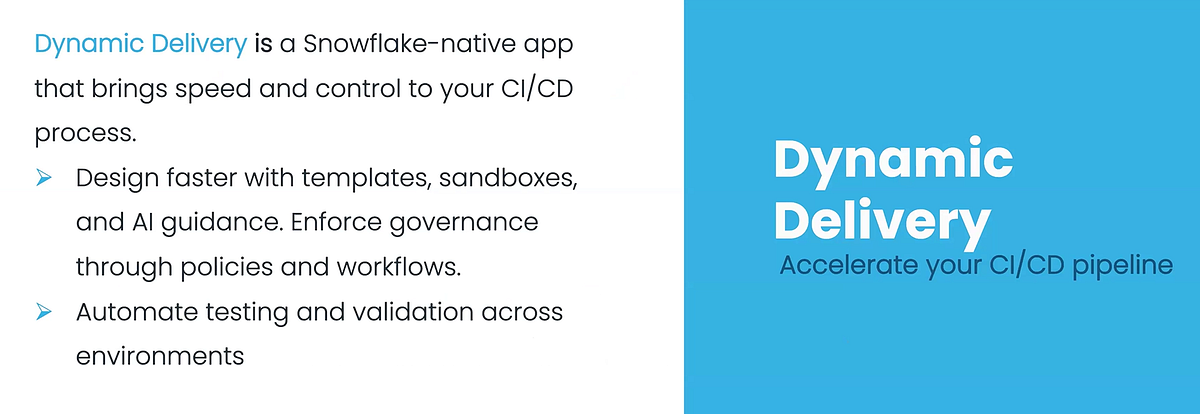The Power Duo — Snowflake and DataOps.live — Part 2 of 5: Dynamic Delivery | by Angela Harney ...