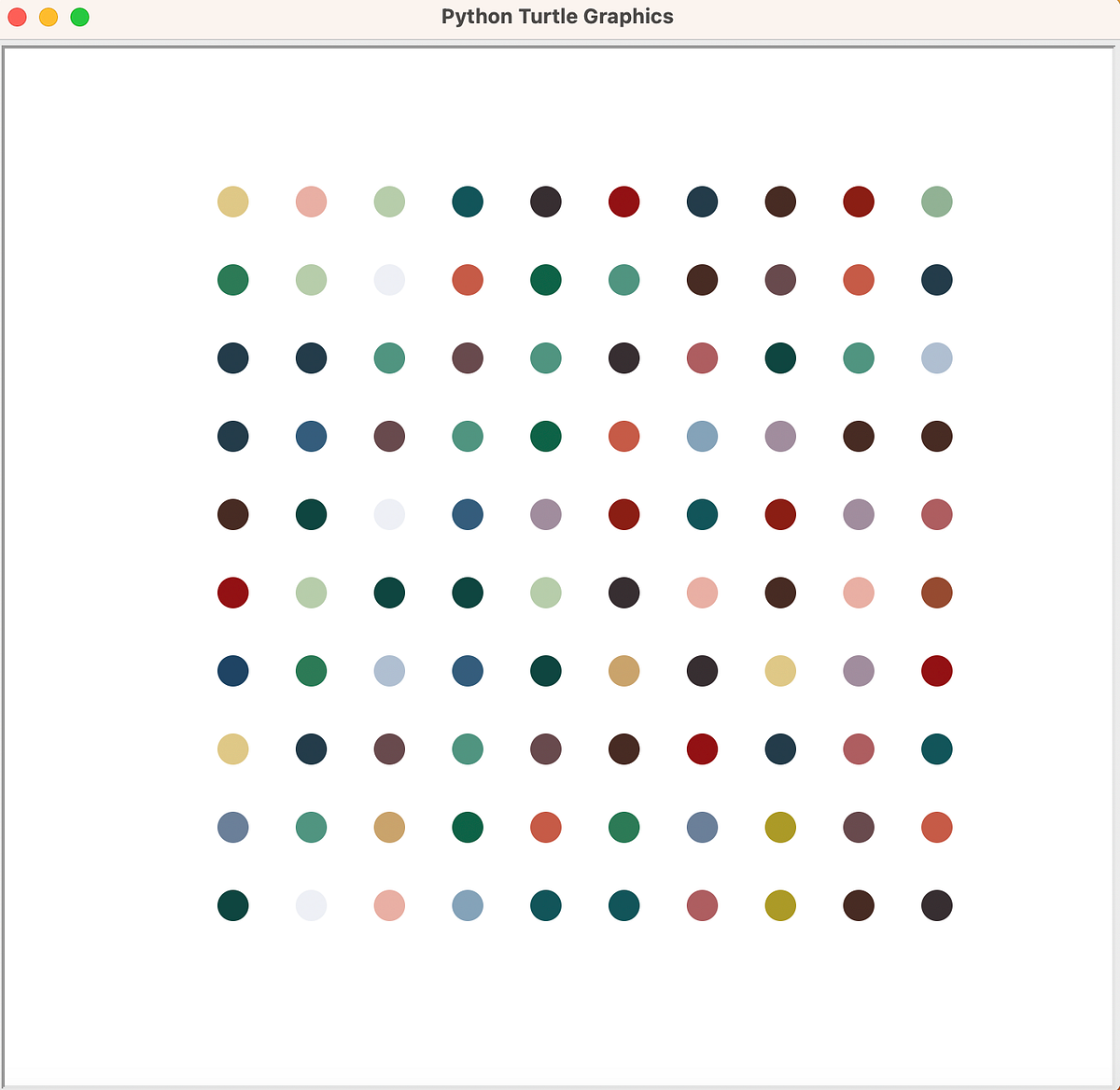 Create Stunning Colorful Dot Patterns with Python Turtle Graphics | by ...