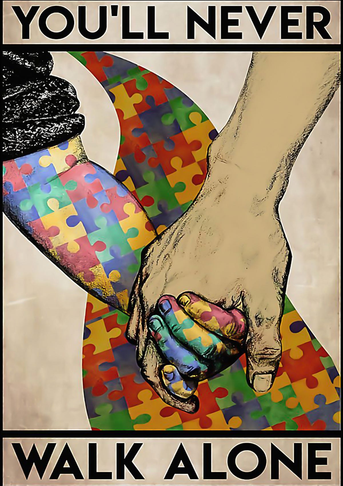 TOP 1 Autism awareness You’ll Never Walk Alone Poster | by VIP SHOP ...