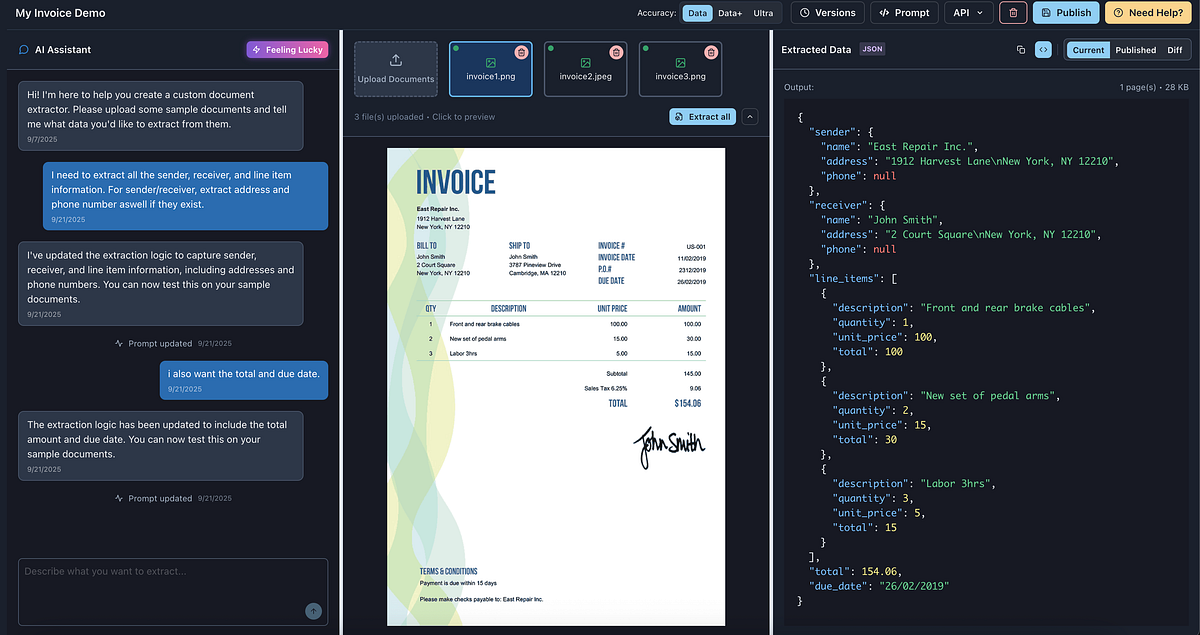 Introducing Doctly’s Extractor Studio: A Faster Way to Build PDF Extractors | by Ali Basiri ...
