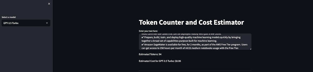 Build a Token Counter and Cost Estimator with Streamlit and OpenAI | by Tony Esposito | Medium