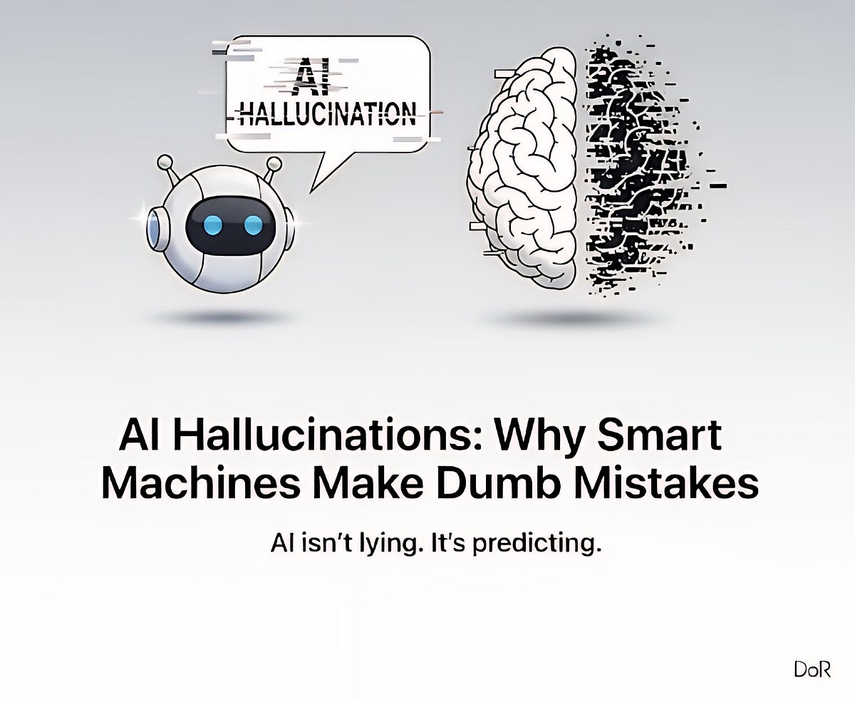 AI Hallucinations Explained: Why Smart Machines Make Dumb Mistakes | by ...