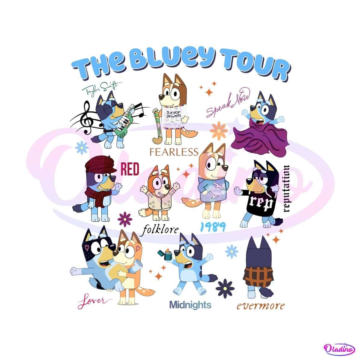 The Bluey Tour Taylor Swift Album PNG - Laurie Matherne - Medium