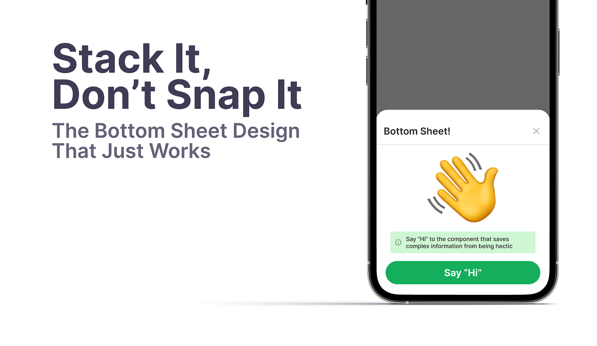 Why Bottom Sheets Saved My Sanity in Banking App Design | by Bhargav ...