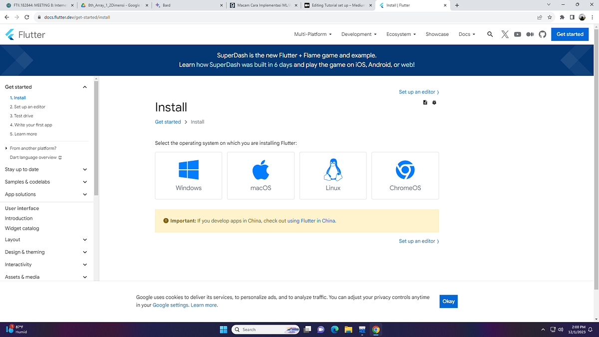 Tutorial instalasi Flutter SDK. Pada kesempatan kali ini, aku akan… | by Irzzyport | Medium