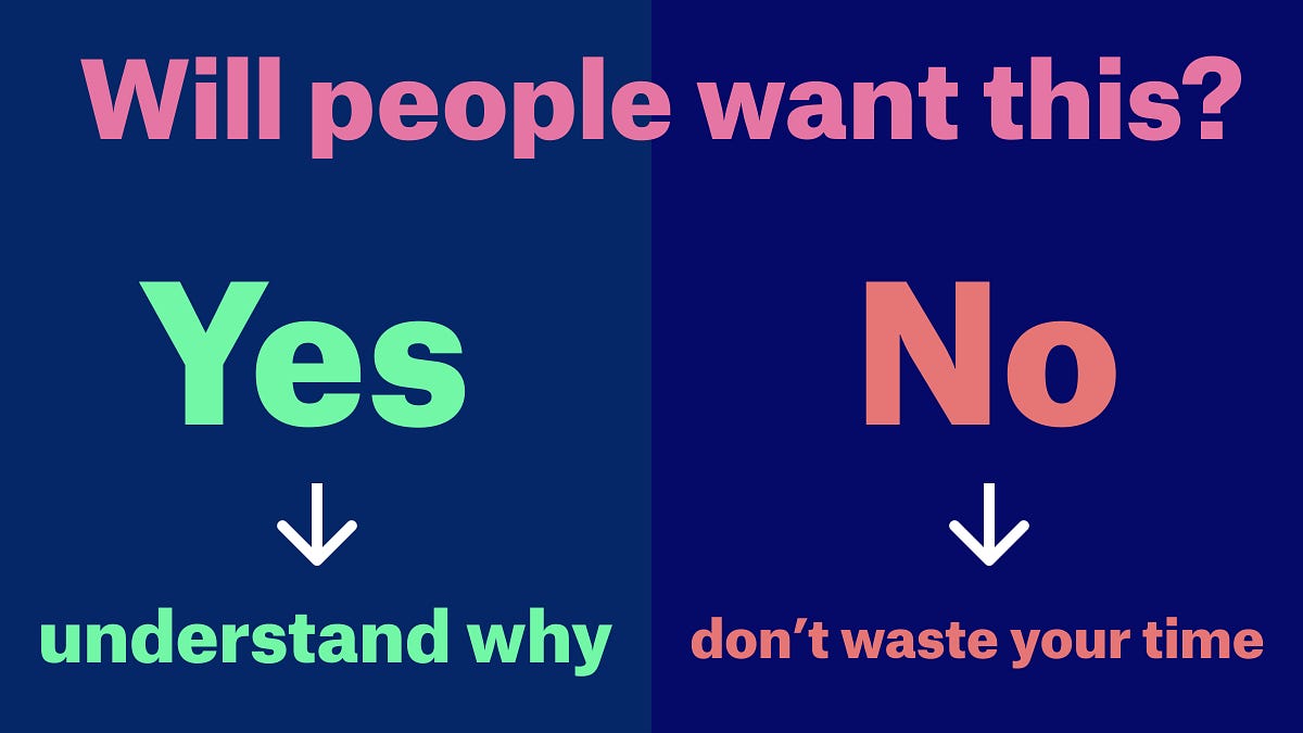 Make things that people want. Sounds too simple right? I really… | by ...