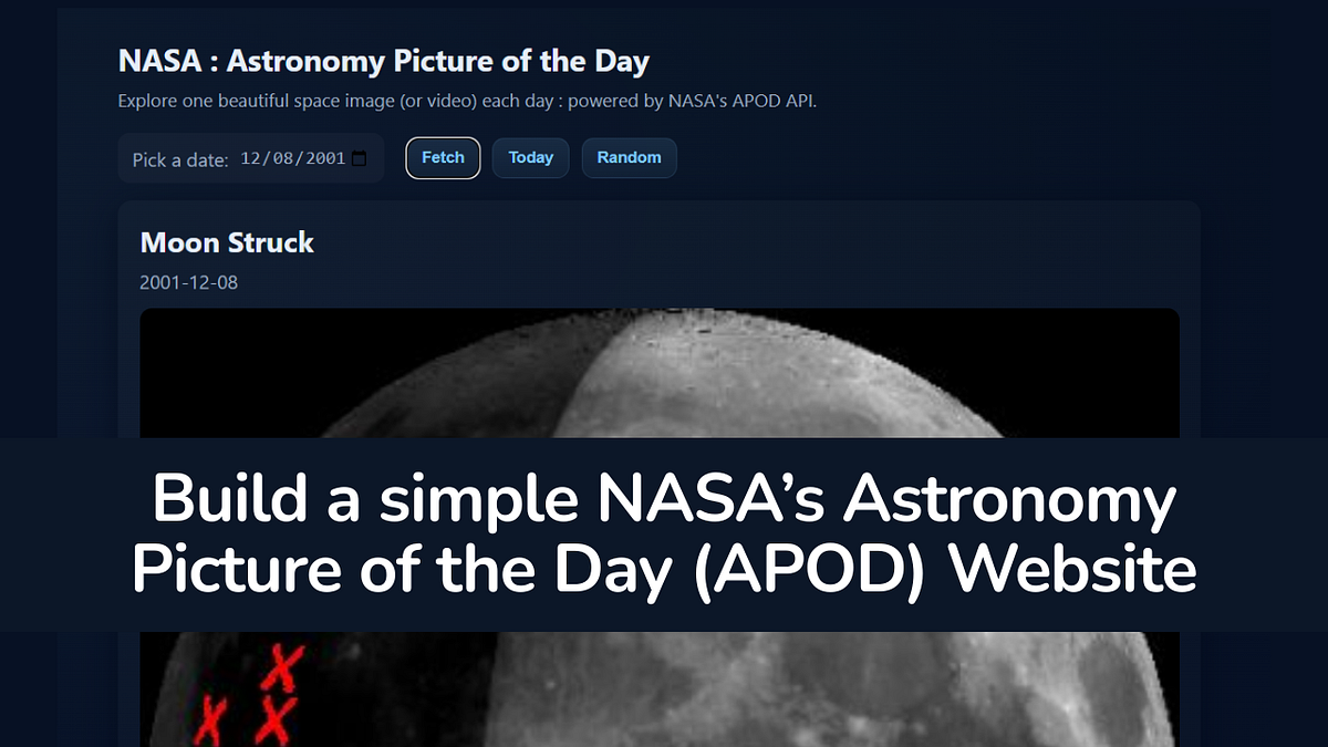 Build a simple NASA’s Astronomy Picture of the Day (APOD) Website Using Docker Compose | by ...