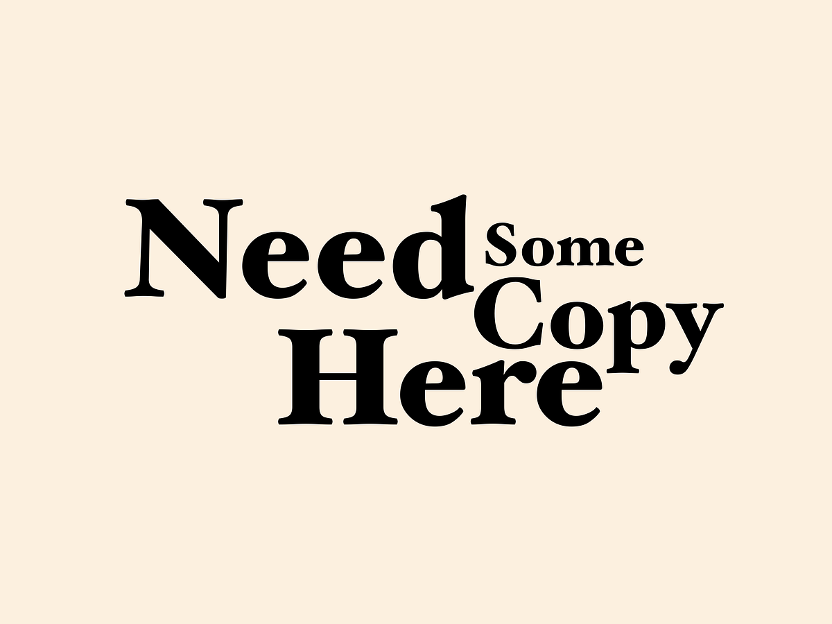 Need some copy here. When placeholder text escapes into the… | by Simon ...