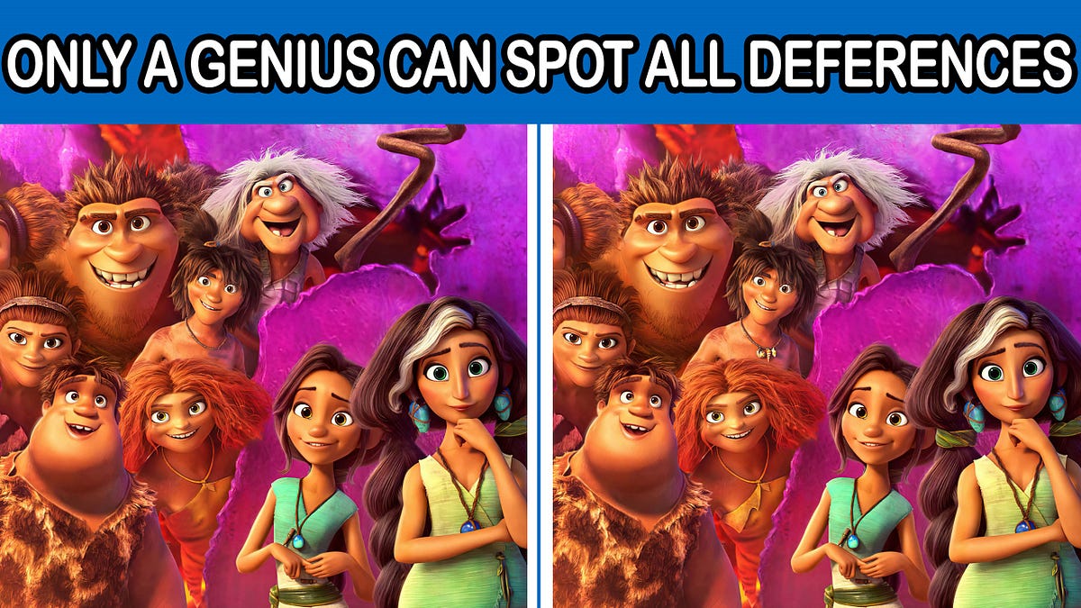 Spot the differences The Croods 2013 - Puzzle games - Medium