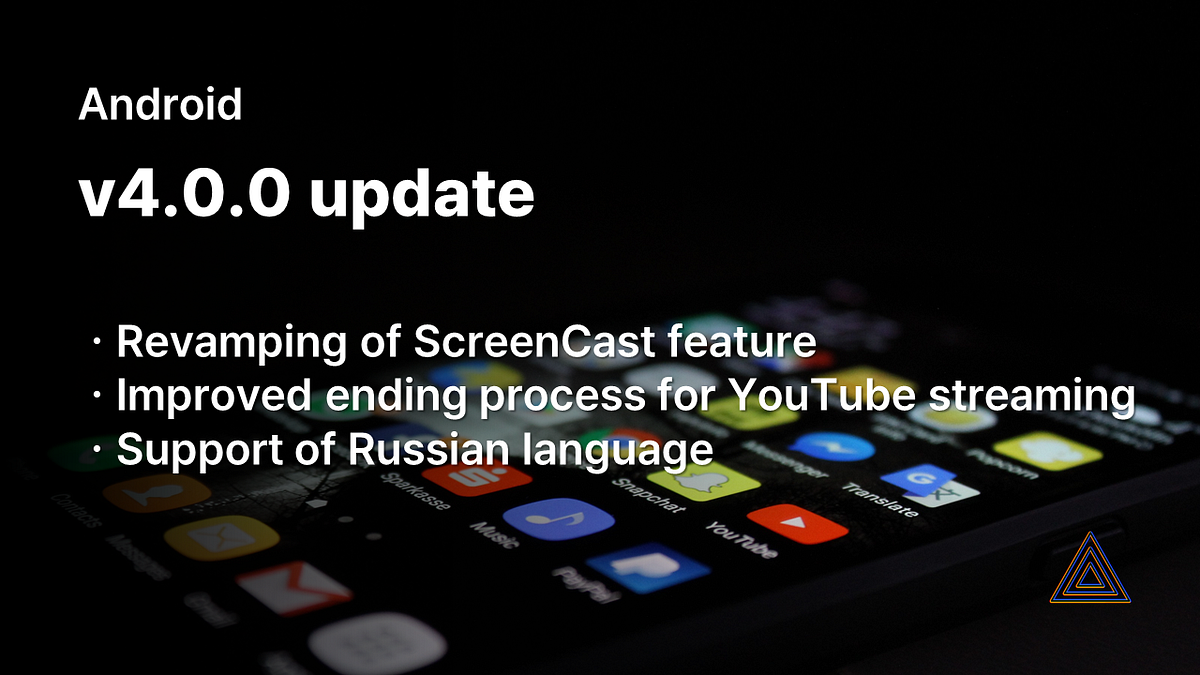 [Mobile] Android v4.0.0 update (Revamping of ScreenCast) | by PRISM Live Studio. Official ...