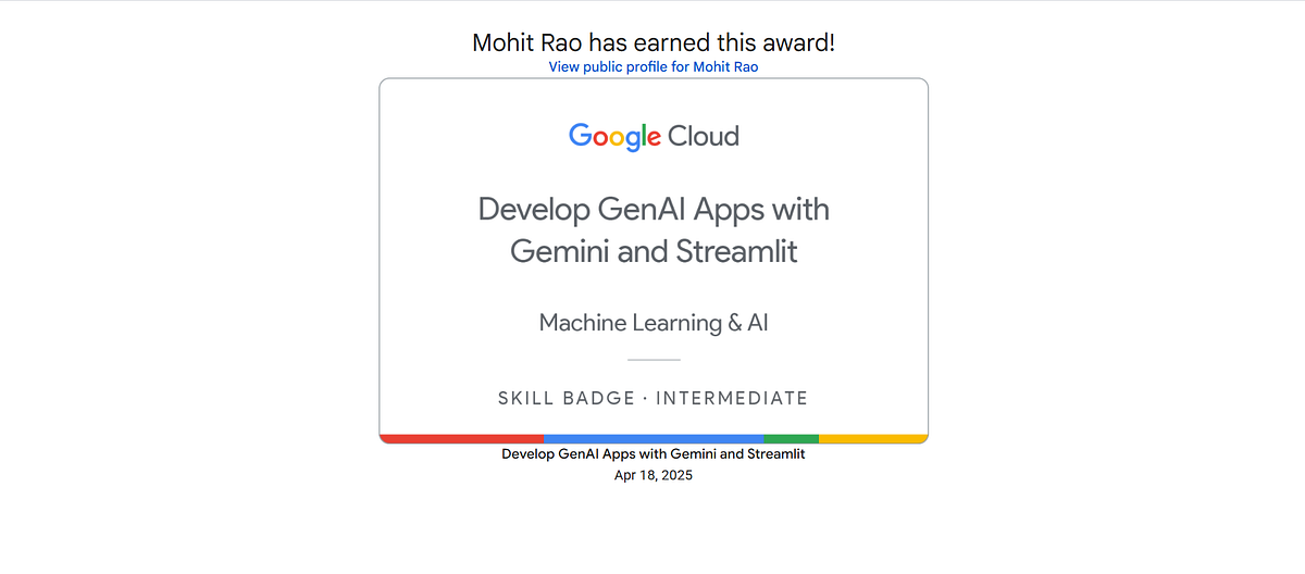 Building Generative AI Apps with Gemini and Streamlit: My Experience ...