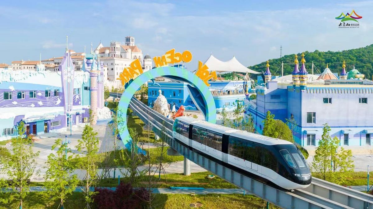 The World’s First Tourism Yunba Line Opened in Dawangshan, Changsha ...