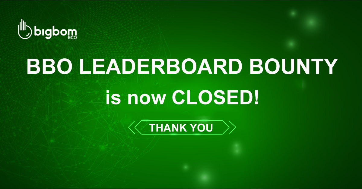 BBO Leaderboard Bounty is closed! | by Bigbom | Medium