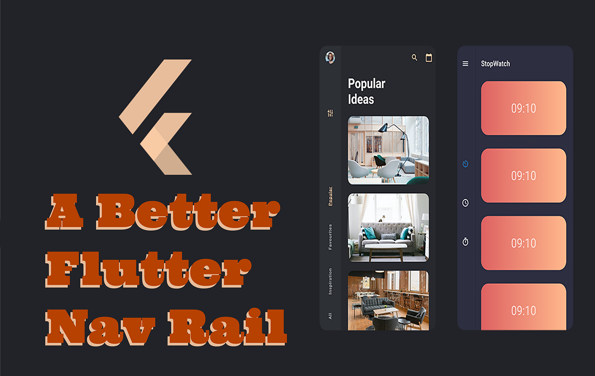 A Better Flutter Nav Rail. The second part of the adaptive… | by Fred Grott | Geek Culture | Medium