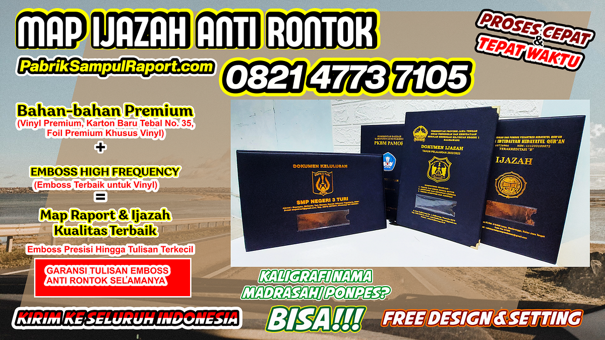 0821–4773–7105 Produsen Map Raport Sampul Ijazah di Bandung Barat | by ...