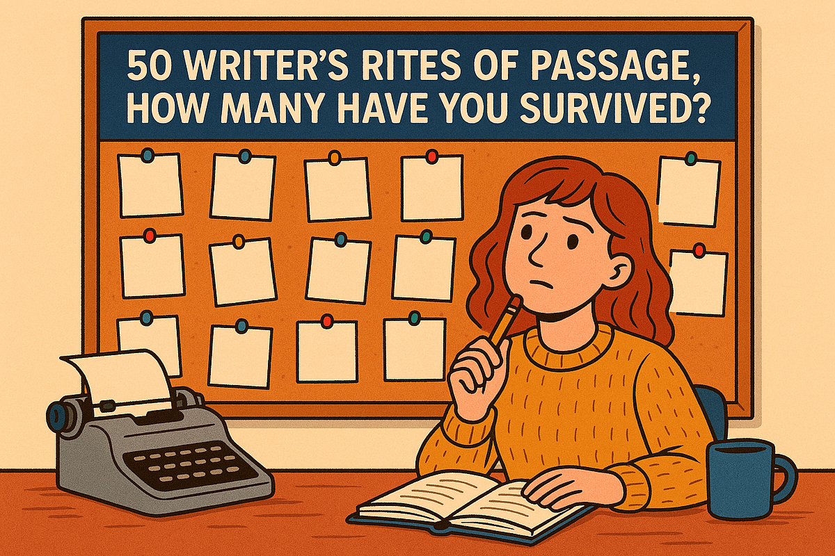 50 Writer’s Rites of Passage, How Many Have You Survived? | by The ...