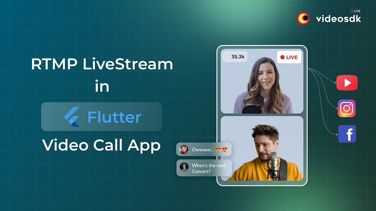 How To Integrate Rtmp Live Stream In Flutter Video Call App Video Sdk
