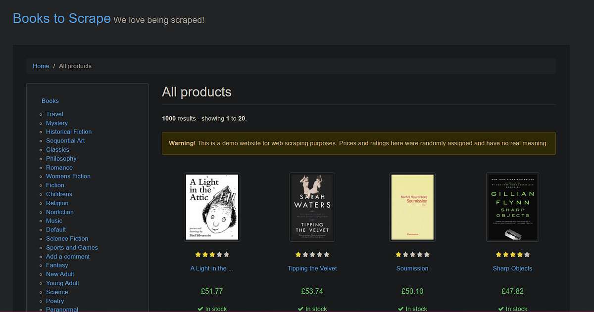 Webscraping using Scrapy: Creating your first scrapy project | by Ishita | Medium