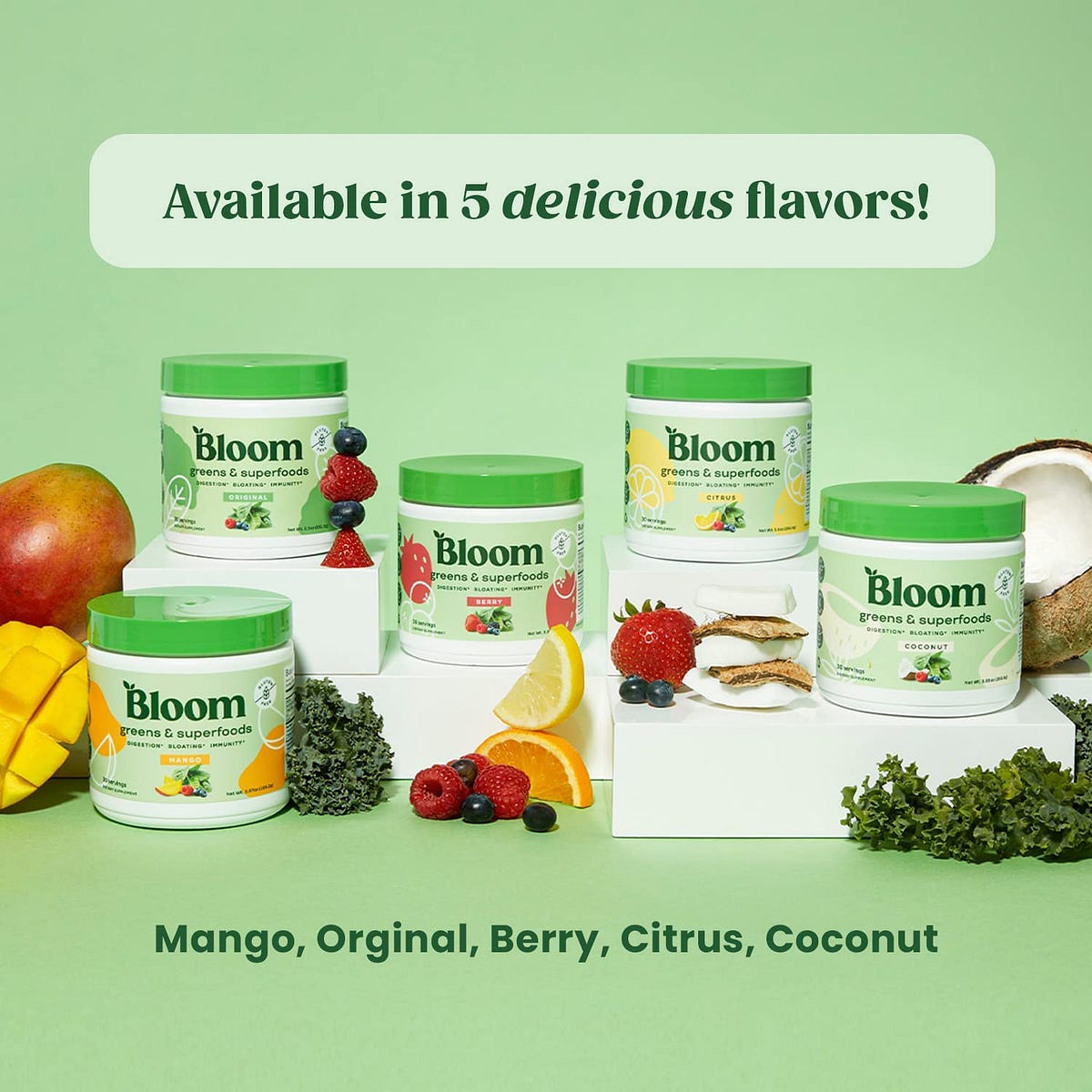 Bloom Nutrition Super Greens Powder Smoothie & Juice Mix | by JOHN ...