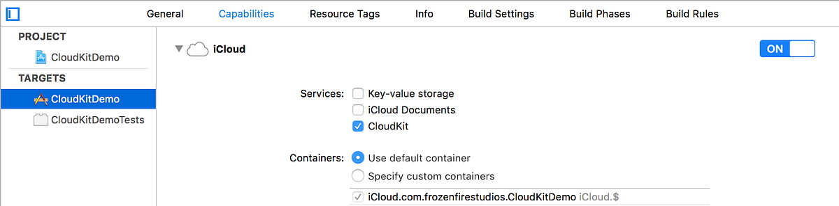 Setting up a CloudKit project with Dev and Prod targets in Xcode | by Marcus Smith | Frozen Fire ...