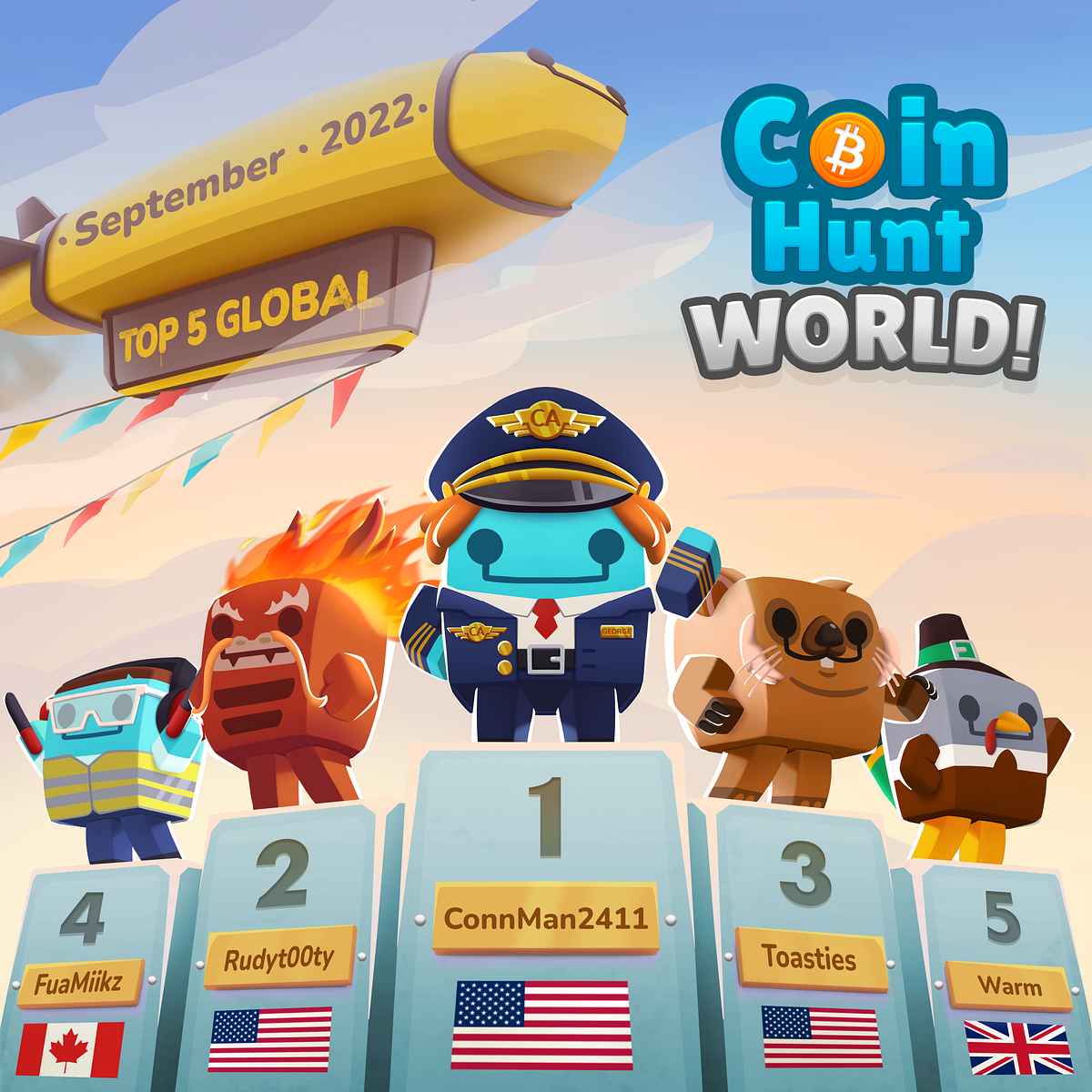 September 2022 Leaderboard Winners! | by Lepidoctora | Coin Hunt World ...
