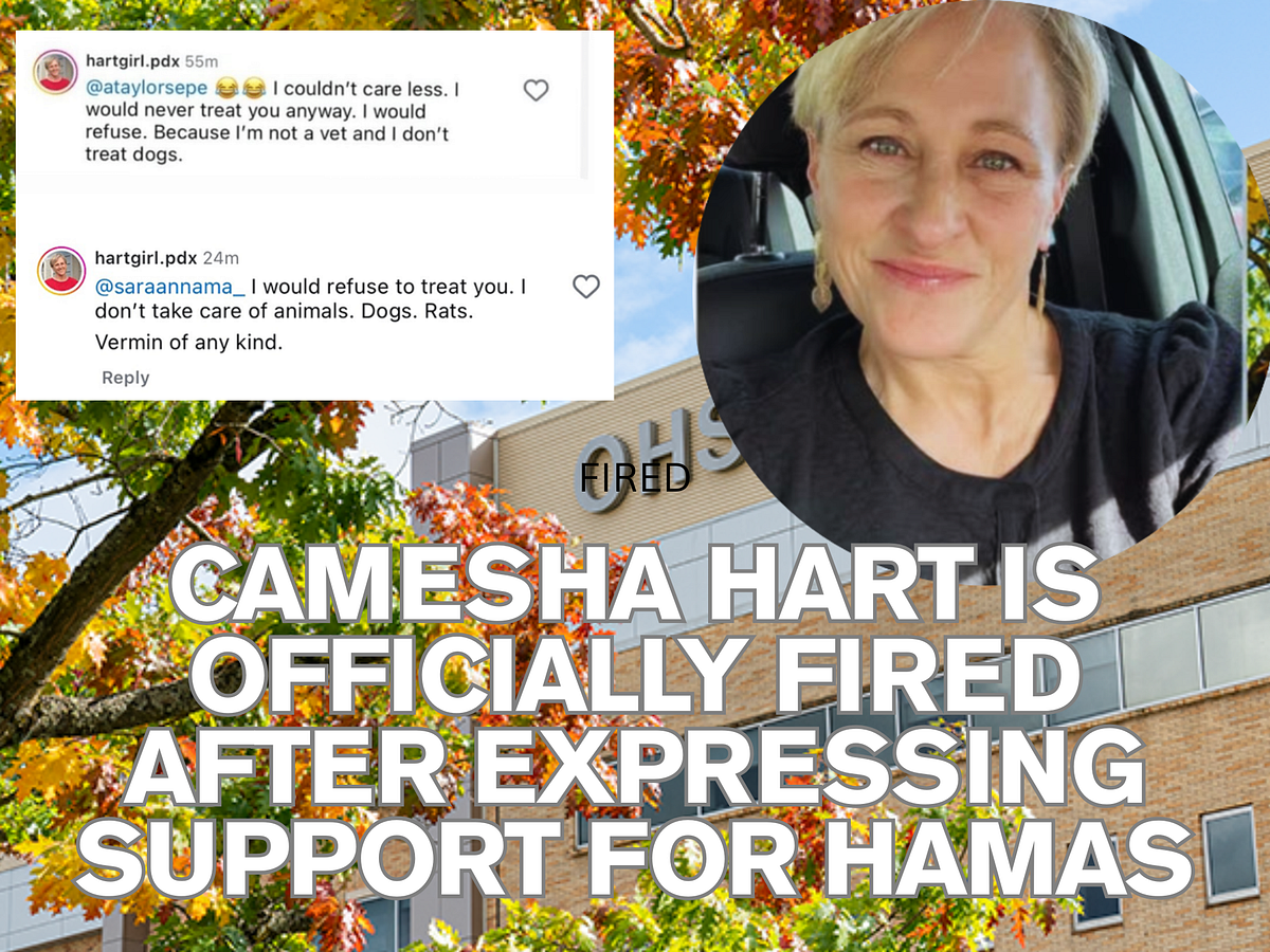 Nurse Camesha Hart OFFICIALLY FIRED after Interest in Joining Hamas ...