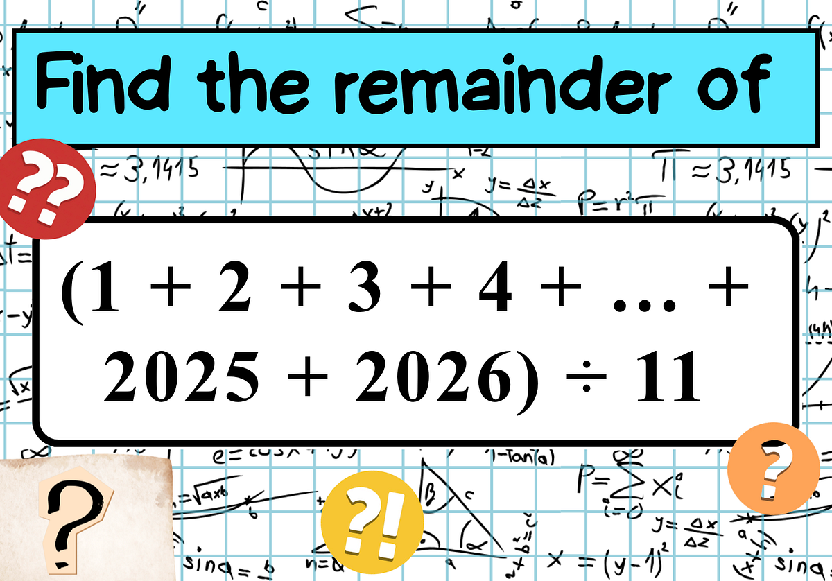 Can You Solve This Remainder Problem from a 7th Grade Olympiad? | by ...