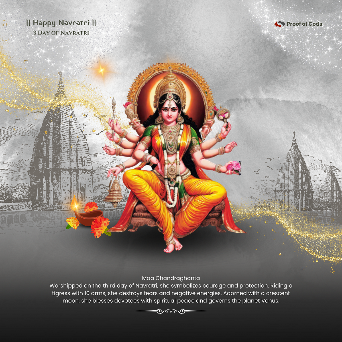 Goddess Chandraghanta: The Fierce Protector and Bestower of Courage ...