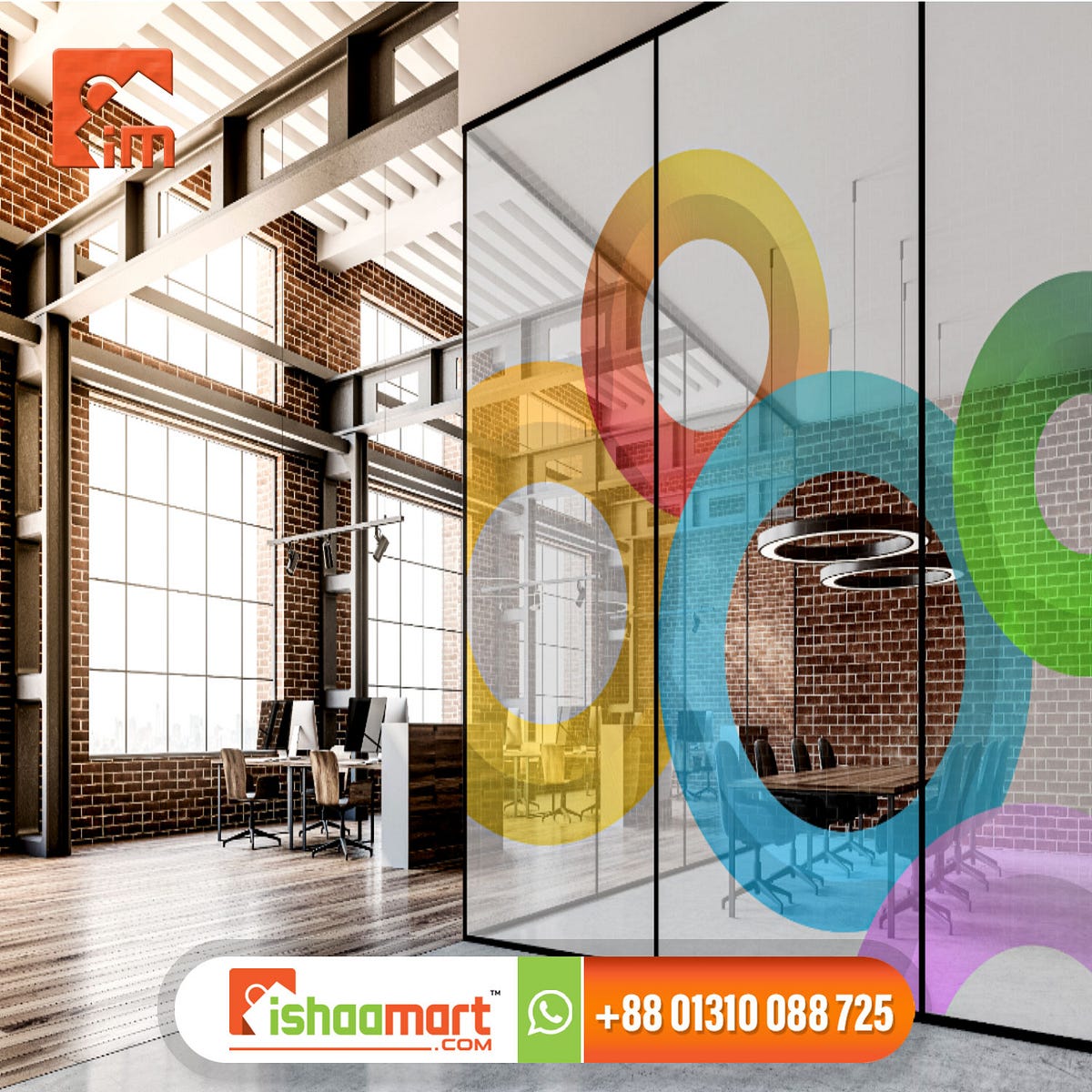Frosted Crystal Film Glass Stickers For Office in Bangladesh | by ...