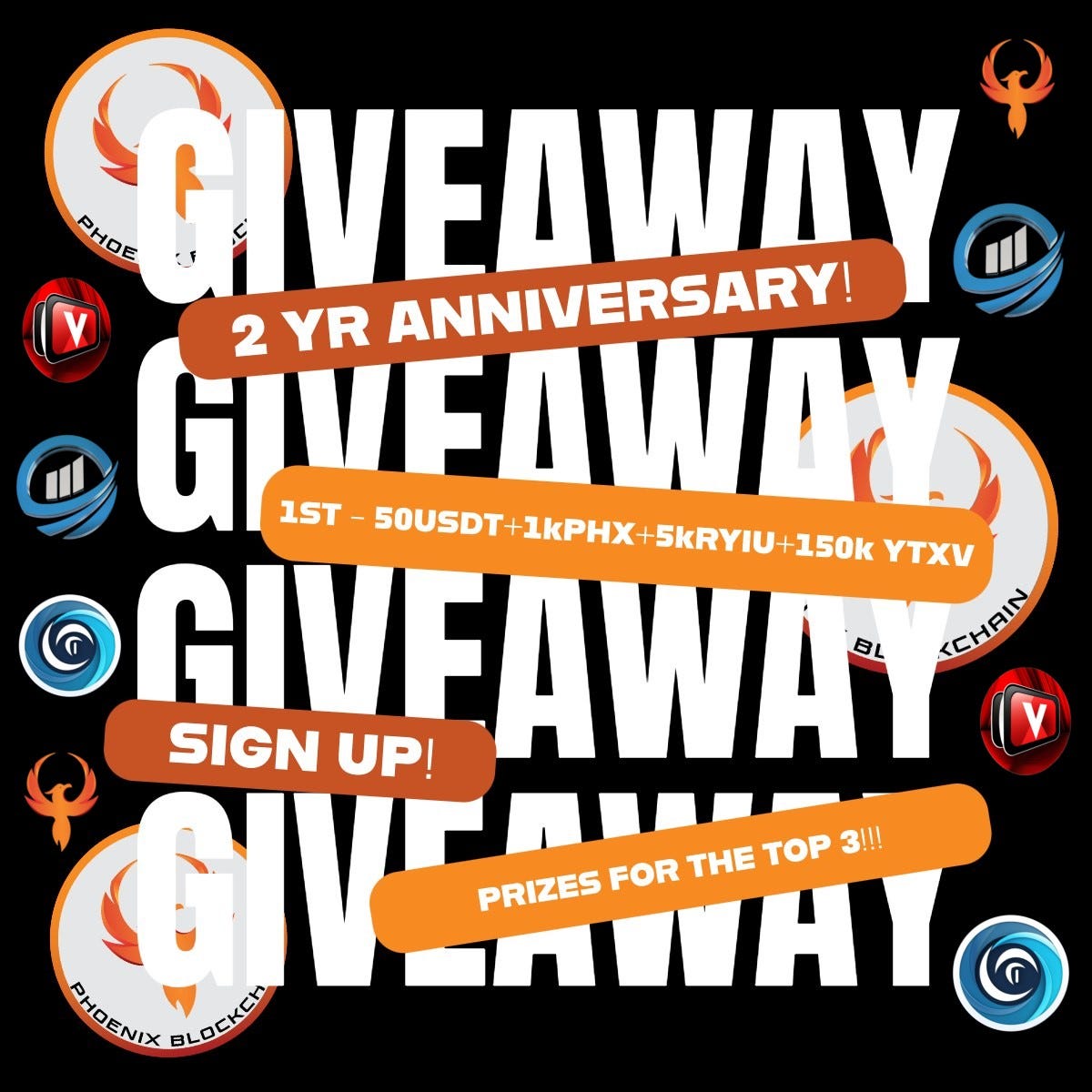 Giveaway — Phoenix Blockchain Two Year Anniversary Celebration - Phoenix Blockchain - Medium