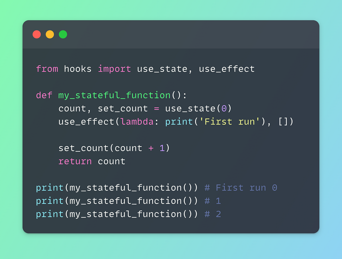 A React inspired way to code in Python | by Amit Assaraf | Medium