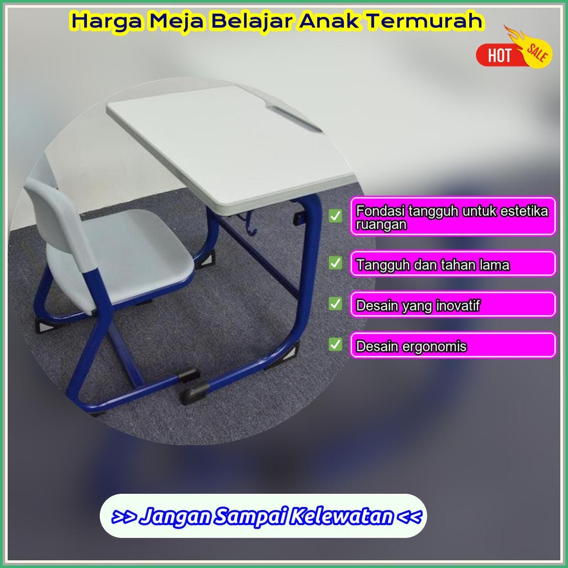 Harga Meja Belajar Anak Termurah - Kursikuliahchitose - Medium
