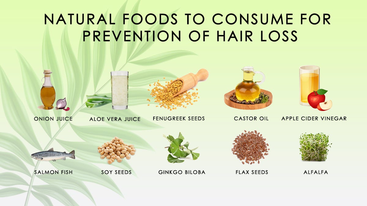 What Natural Foods to Consume for Prevention of Hair Loss? | by ...