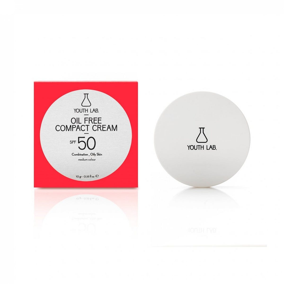 YOUTH LAB Oil Free Compact Cream SPF50 Medium 10g - sunblock.pk - Medium
