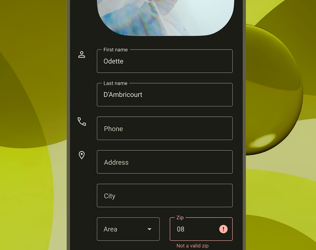 Text Inputs — Material Components Journey #2 | by Arnault Pascual | Medium