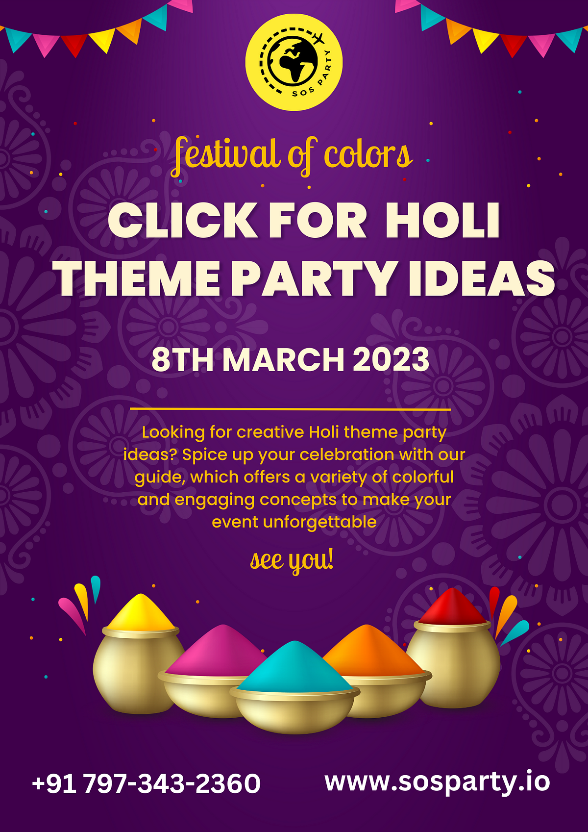 Holi Theme Party Ideas - SKDIGVIJAY - Medium