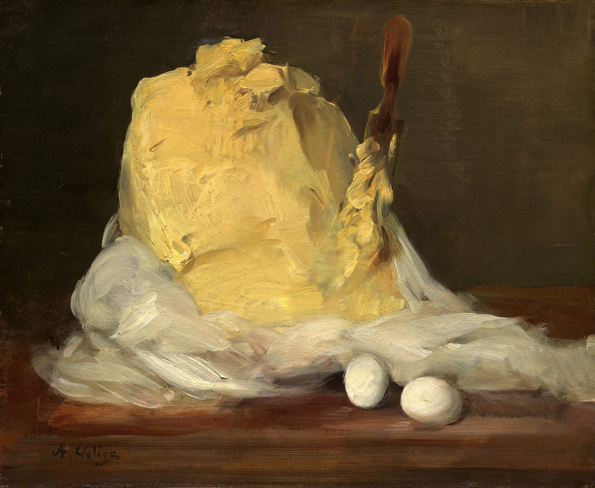 Mound of Butter. As proof of my saccharine upbringing… | by Sebastian ...